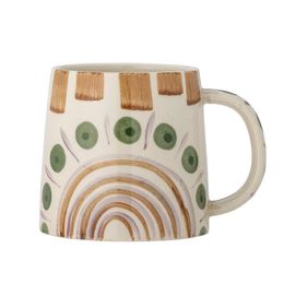 Bloomingville Shama Becher, Steingut &Oslash; 14,5, gr&uuml;n skandinavische Deko Online Shop