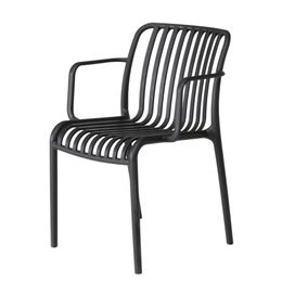 Boltze Stuhl aus Kunststoff Quito 55 x 56 x 79 cm, Schwarz skandinavische Deko Online Shop