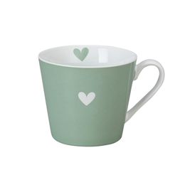 Krasilnikoff Happy Cup Tasse Colorful Heart dusty green skandinavische Deko Online Shop