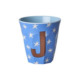 Rice Melamin Buchstabenbecher Stars J skandinavische Deko Online Shop