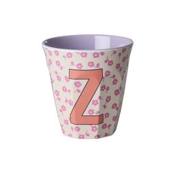Rice Buchstaben-Becher mit Blumen Medium Z skandinavische Deko Online Shop