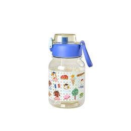 Rice Kinder Trinkflasche Kids in Paris 700 ml Blau - H17.5 &Oslash;9 cm, 700 ml skandinavische Deko Online Shop