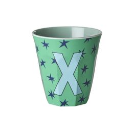 Rice Melamin Buchstabenbecher Stars X