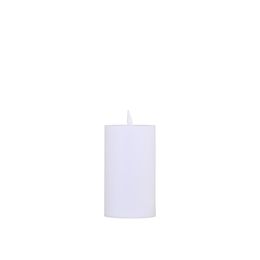 Chic Antique LED Blockkerze Outdoor H12,5/D7 cm, weiss