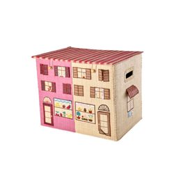 Rice Bast Kinder Spielzeug Aufbewahrungsbox Paris, faltbar L: 47 x 28 x 36 cm skandinavische Deko Online Shop