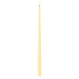 Deluxe Homeart LED Stabkerze mit Lack Real Flame 2er Set &Oslash;2,2 cm x H 38 cm, 2er Set, hellgelb skandinavische Deko Online Shop