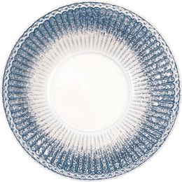 GreenGate Pasta Teller Alice &Oslash; 23 x H5 cm, Ripple blue