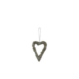 Chic Antique Fleur Flechtenherz mit Aufh&auml;ngung H10/L7,5/W1 cm, natur skandinavische Deko Online Shop