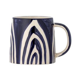 Bloomingville Shama Becher, Steingut &Oslash; 14,5,blau skandinavische Deko Online Shop