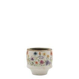 Chic Antique Fleurville &Uuml;bertopf &ndash; Vintage Keramik Blumentopf 10 cm, &Oslash;12 cm
