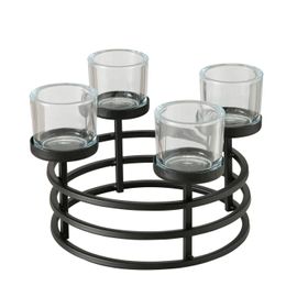 Boltze Windlicht Kutno H 5 cm, schwarz skandinavische Deko Online Shop