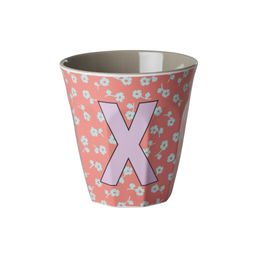 Rice Buchstaben-Becher mit Blumen Medium X skandinavische Deko Online Shop