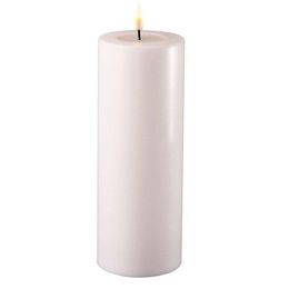 Deluxe Homeart LED Stumpenkerze Real Flame wei&szlig; 20 cm, &Oslash; 7,5 cm
