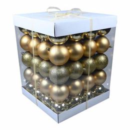 Det Gamle Apotek Weihnachtskugeln Mix Box 40er &Oslash; 7 cm, gold