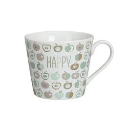 Krasilnikoff Happy Cup, Happy Apples 9 cm, &Oslash; 10 cm, 400 ml. green
