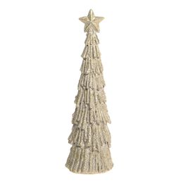 Chic Antique Deko Weihnachtsbaum mit Glitzer H28,5/&Oslash; 9 cm