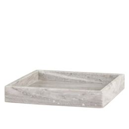 Chic Antique Morlaix Tablett aus Marmor quadratisch H4/L25/B25 cm, latte
