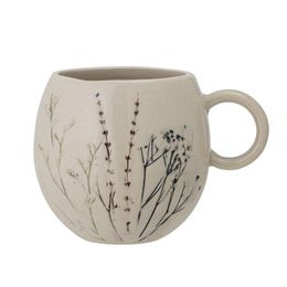 Bloomingville Tasse Bea aus Steingut 250 ml, &Oslash; 9,5 cm, H&ouml;he 8,5 cm, natur skandinavische Deko Online Shop