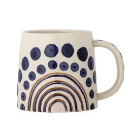 Bloomingville Shama Becher, Steingut &Oslash; 14,5, orange skandinavische Deko Online Shop