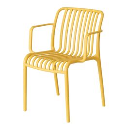 Boltze Stuhl aus Kunststoff Quito 55 x 56 x 79 cm, Orange skandinavische Deko Online Shop