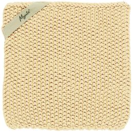 IB Laursen Topflappen Mynte gestrickt 22 x 22 cm, Lemonade