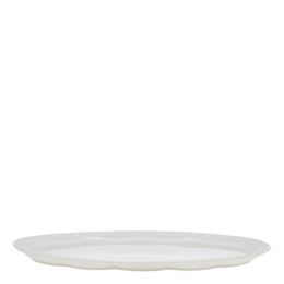 Chic Antique Provence Tablett oval 40 x 20 cm, wei&szlig; skandinavische Deko Online Shop