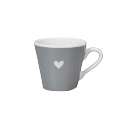 Krasilnikoff Espresso Cup Colourful Heart grey