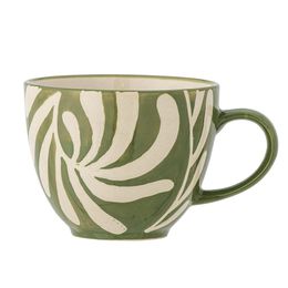Bloomingville Heikki Tasse, Steingut &Oslash; 9,5 x H7,5 cm, gr&uuml;n skandinavische Deko Online Shop