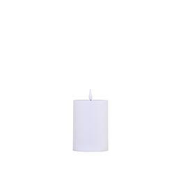 Chic Antique LED Blockkerze Outdoor H10/D7 cm, weiss skandinavische Deko Online Shop