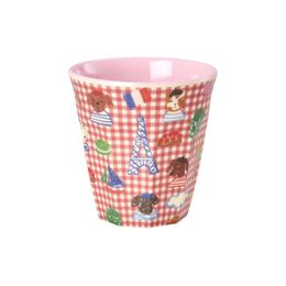 Rice Melamin Becher Kids in Paris Medium Pink - H9 &Oslash;9 cm, 250 ml skandinavische Deko Online Shop