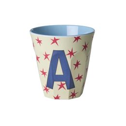 Rice Melamin Buchstabenbecher Stars A