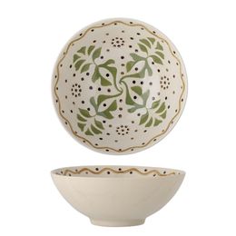 Bloomingville Heikki Schale 860 ml. Steingut &Oslash; 19 x H7,5 cm, gr&uuml;n