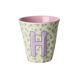 Rice Buchstaben-Becher mit Blumen Medium H skandinavische Deko Online Shop