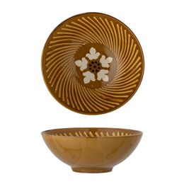 Bloomingville Heikki Schale 860 ml. Steingut &Oslash; 19 x H7,5 cm, braun