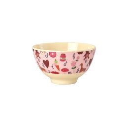 Rice Melamin Kinder Schale ABC Small (H6 &Oslash;11 cm), 300 ml, Pink skandinavische Deko Online Shop