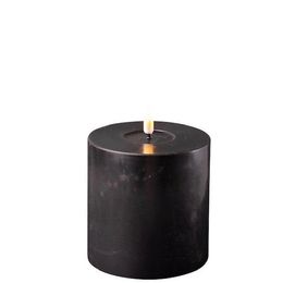 Deluxe Homeart LED Stumpenkerze Real Flame salbei green 10 cm, &Oslash; 10 cm skandinavische Deko Online Shop