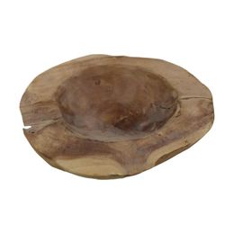 HSM Collection Obstschale Teakholz &oslash;20-27 x 6-10 cm skandinavische Deko Online Shop