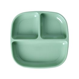 Rice Melamin Teller Kids mit 3er Einteilung 18 x 18 x 3 cm, gr&uuml;n skandinavische Deko Online Shop