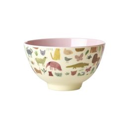 Rice Melamin Sch&uuml;ssel Sweet Jungle Print Pink - Klein - 300 ml, &Oslash; 11 cm, H:6 cm skandinavische Deko Online Shop