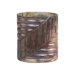 Chic Antique Windlicht mit Schliff H8/&Oslash;7 cm, antik mokka skandinavische Deko Online Shop