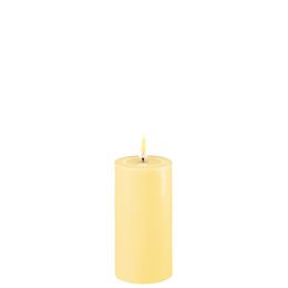 Deluxe Homeart LED Stumpenkerze Real Flame hellgelb &Oslash;5 x H10cm, hellgelb skandinavische Deko Online Shop