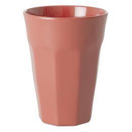 Rice Melamin Becher gro&szlig; einfarbig orange skandinavische Deko Online Shop