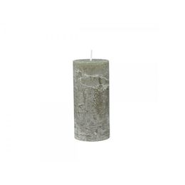 Chic Antique Macon rustikale Stumpenkerze H15/D7 cm, olivegr&uuml;n skandinavische Deko Online Shop