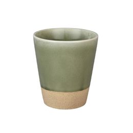 Krasilnikoff Keramik Becher mit Glasur gr&uuml;n skandinavische Deko Online Shop