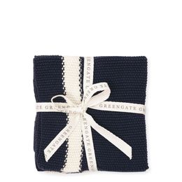 GreenGate Sp&uuml;lt&uuml;cher Alice 3er Set 32 x 32 cm, dark blue