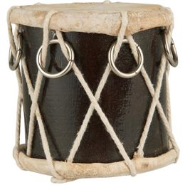IB Laursen Weihnachtsdeko Trommel H&ouml;he 10, &Oslash; 11 cm, dunkelbraun