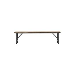 house doctor Bank Party, Zusammenklappbar Helles Holz, 180 x 36 x H&ouml;he 45 cm