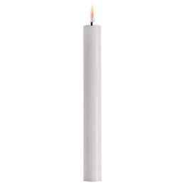 Deluxe Homeart LED 2er Set Stabkerze Real Flame 24 cm, &Oslash; 2,2 cm, 2er Set, weiss skandinavische Deko Online Shop