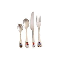 Rice Kinder Besteck-Set aus Edelstahl Einhorn & Hund Print - H2.5 L23 B17 cm skandinavische Deko Online Shop
