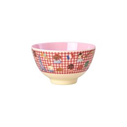Rice Melamin Sch&uuml;ssel Kids in Paris &ndash; Small Pink - H6 &Oslash;11 cm, 300 ml skandinavische Deko Online Shop